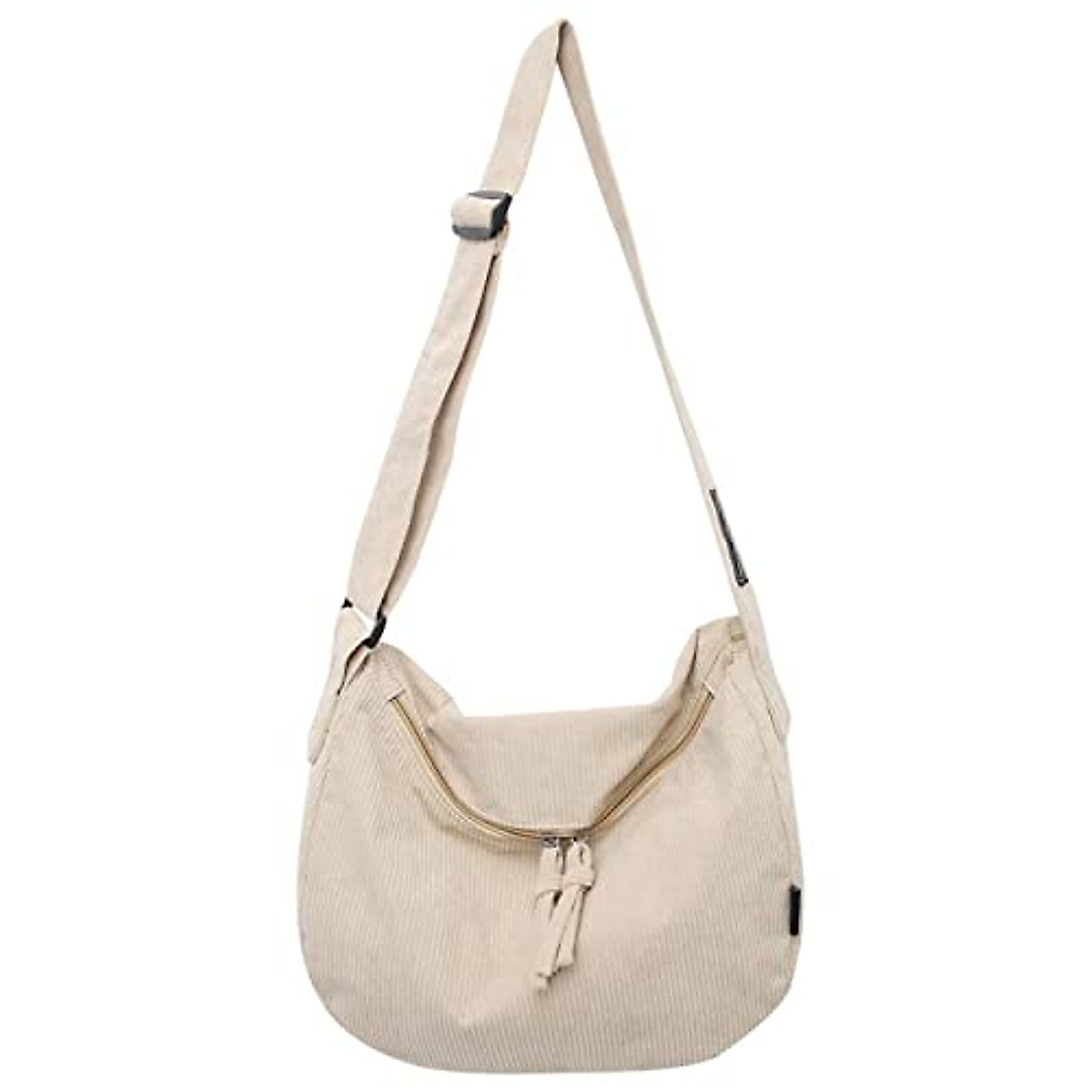 Unisex Corduroy Crossbody Dumpling Bag Tote Messenger Casual Hobo Sling Shoulder Bag Large Daily Shopping School Commuting