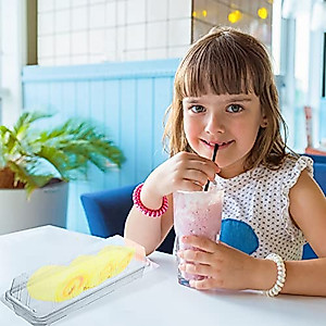 50 Pcs Transparent Cake Swiss Roll Container Food Container for Baking Plastic Containers with Lids 8.66 x 3.35 x 1.97“ Clear Cake Container Disposable to Go Box for Restaurants Delivery Takeout