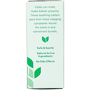 Infant and Baby Cold Medicine, Hyland's Baby Tiny Cold Tablets, Day & Night Value Pack, Decongestant and Cough Relief, 250 Quick-Dissolving Tablets