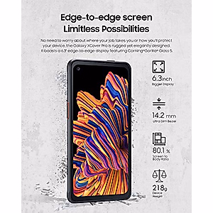 Samsung Galaxy XCover Pro | Rugged (IP68 Rated) Unlocked (Verizon and AT&T) | Dual Sim | 64GB of Storage | SM-G715UZKDXAA, Black