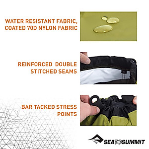 Sea to Summit Nylon Stuff Sack, Durable Outdoor and Travel Storage, X-Small / 4 Liter, Outback Red