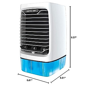 Arctic Air Chill Zone XL Evaporative Cooler with Oscillating Fan, Auto-Off Timer, Portable Fan with 4 Adjustable Speeds, 16-Hour Cooling Fan for Bedroom, Living Room, Office & More,White