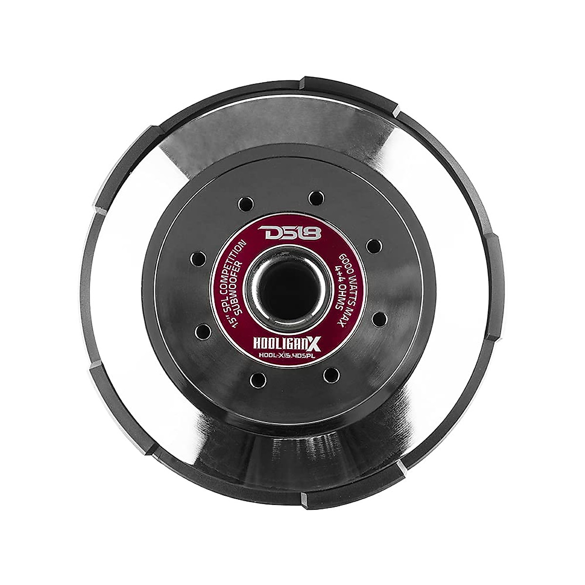 DS18 HOOL-X15.2DSPL Hooligan X 15 Inch SPL Car Audio Subwoofer 4000 Watts Rms 4" Dual Voice Coil 2-Ohm DVC 2+2 Ohm (1 Speaker)