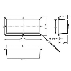 Uni-Green Shower Niche Inside Dimension 14" × 6" × 4" for Foot Rest and Soap Holder recessed wall niche insert, Built In Shower Shelf and Tileable Niche for Shower Shaving.