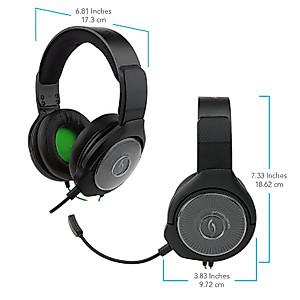 PDP Xbox One Afterglow AG 6 Wired Gaming Headset, 048-103-NA-BK