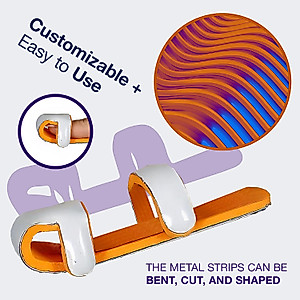 Armor Aluminum Baseball Finger Straightening Splint with Foam Lining to Immobilize Jammed Fingers, Mallet Injuries, or Knuckle Fractures