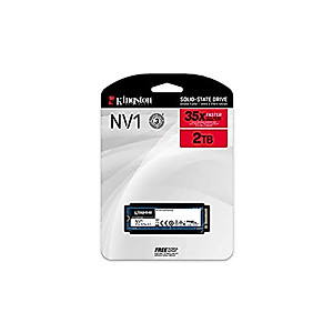 Kingston NV1 2TB M.2 2280 NVMe PCIe Internal SSD Up to 2100 MB/s SNVS/2000G