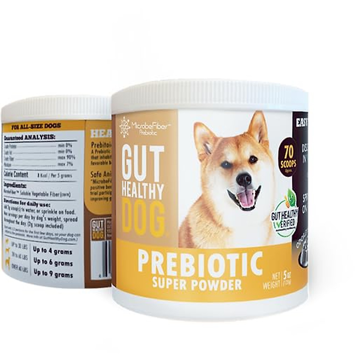 Gut Healthy Dog Prebiotic Super Powder - Digestive Health Supplement for Dogs - Supports Gut Microbiome - Boosts Immune System - Made in USA