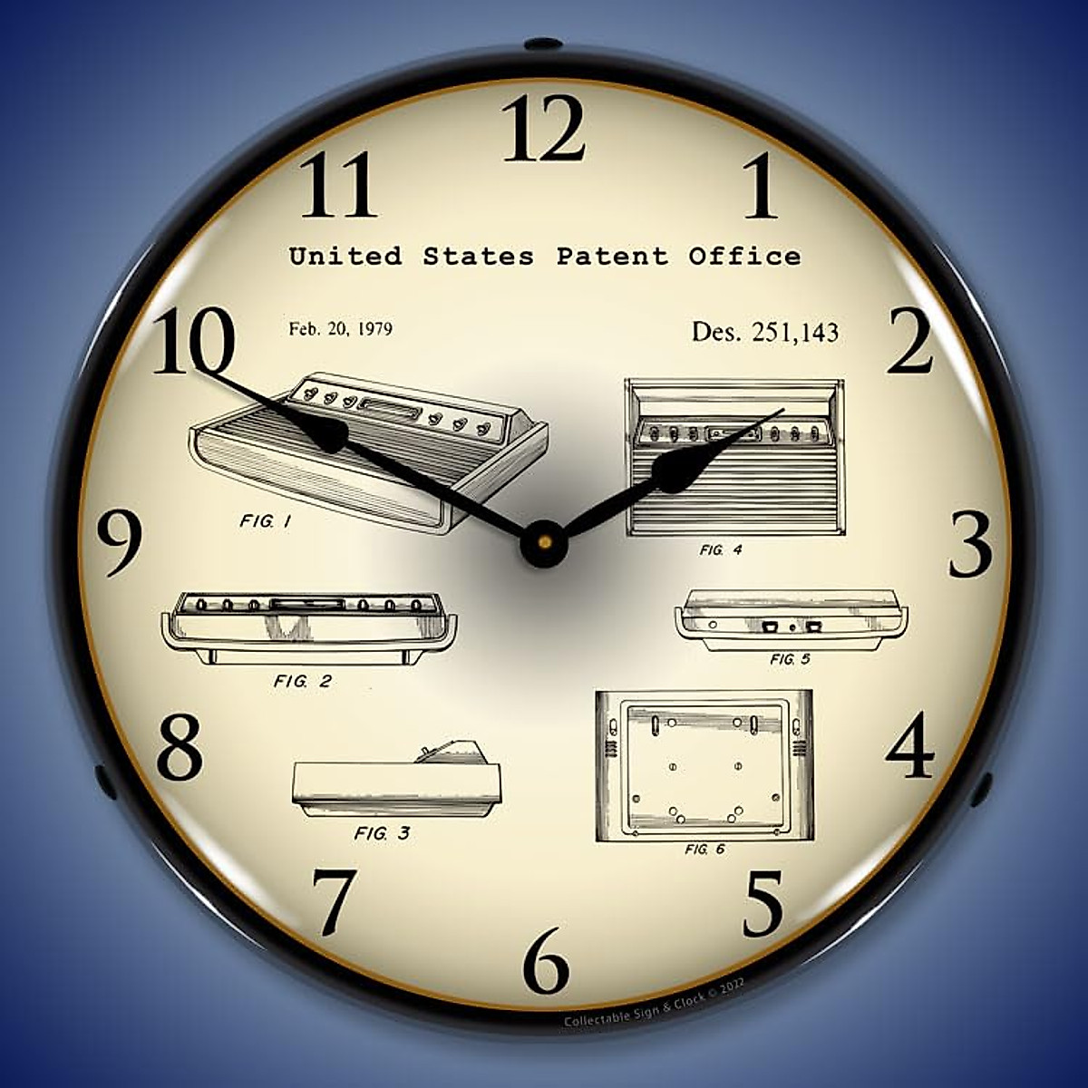 Collectable Sign and Clock Gaming Console 2600 Video Game Console 1979 2 of 29 Gaming Patents Clocks