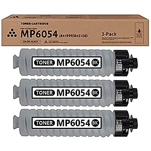DRAWN Compatible MP 6054 841999 / 842126 Toner Cartridge Replacement for Ricoh MP 5054SP 4054SP 6054SP Printer Ink(3 Pack, Black)