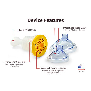 LifeVac Home & Yellow Travel Combo Kit - Portable Suction Rescue Device, First Aid Kit for Kids and Adults, Portable Airway Suction Device for Children and Adults