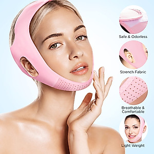Galeboy V line Lifting Mask Double Chin Reducer, Double Chin Eliminator, Double Chin Mask, Chin Strap, Chin Mask Lift, Chin Strap for Double Chin for Women & Men (66cm)
