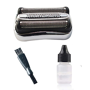 Suprafive 21S/32S Replacement Shaver Foil and Cutter Set Compatible with Braun Series 3 21S 32S 320S-4 330S-4 340S-4 350CC-4 Silver