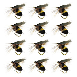 Create idea 20PCS Fly Fishing Lures Bionic Bee Baits Artificial Insect Lures Simulation Bass Lures for Trout Bass Salmon Fishing Tackle Fishing Gear