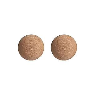 Wine Cork Ball, Wine Decanter Cork Stopper Decanter Top, 6.1cm 2.4inch Wooden Cork Ball Stopper for Wine Decanter Carafe Bottle Replacement(2pcs)