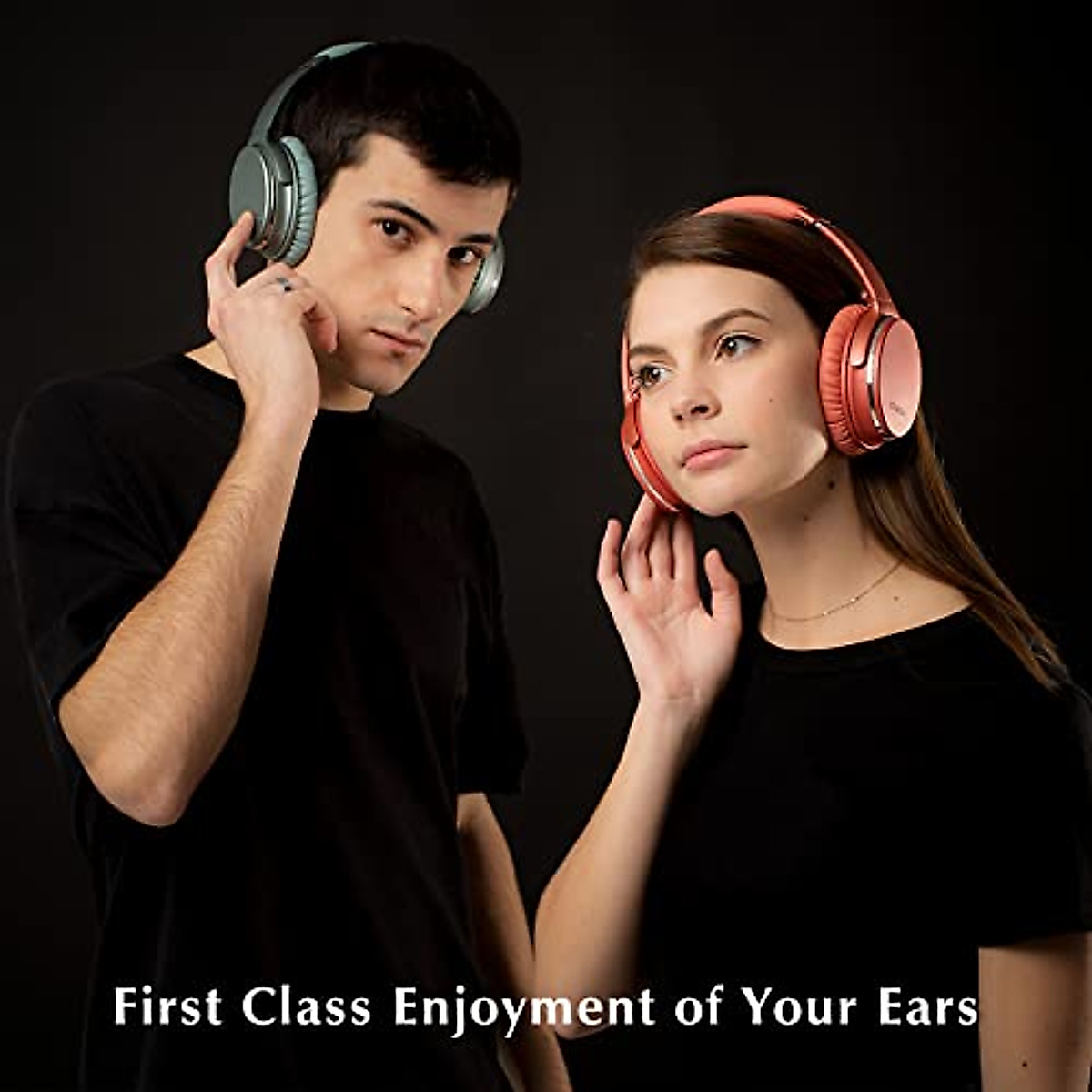 Srhythm NC25 Active Noise Cancelling Headphones Bluetooth 5.3,ANC Stereo Headset Bundle with NC35 Noise Cancelling Headphones Wireless Bluetooth 5.3