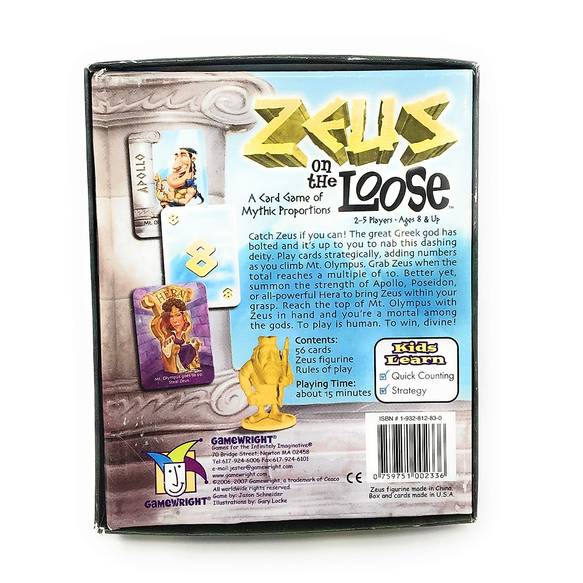 Gamewright - Zeus on the Loose – A Card Game of Mythic Proportions