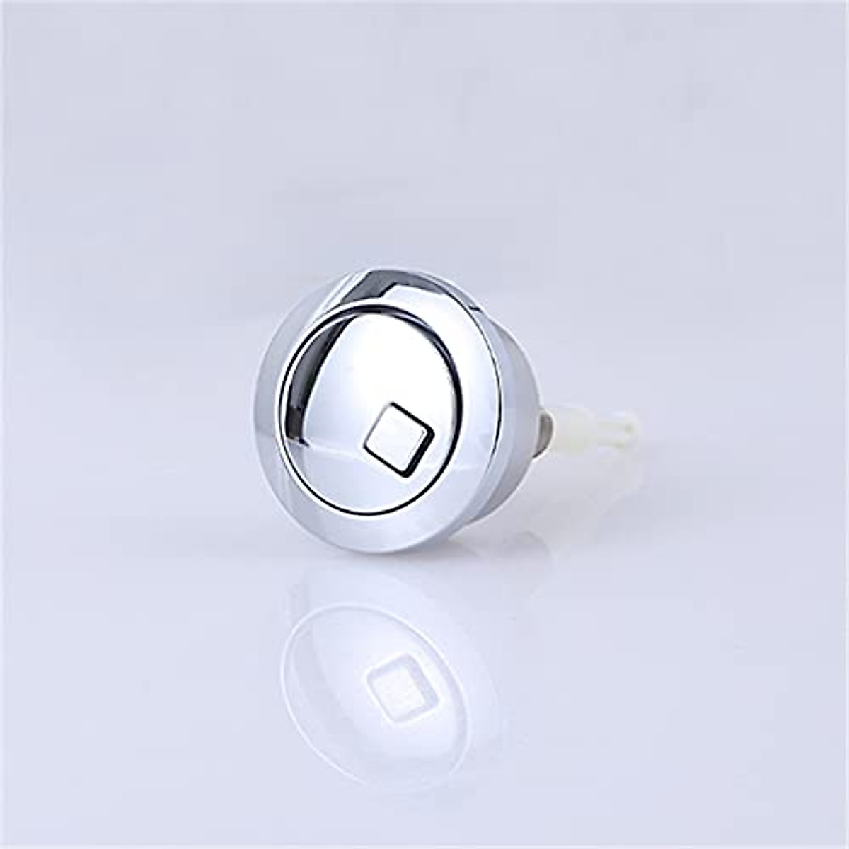 DLOETT Closestool Water Tank Push Button Vintage Round Single Key Flush Button Toilet Water Tank Accessories