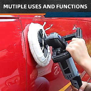 Boomersun 8 Pack 6“ Wool Buffing Pad - Free Adjustment of Tightness, Fit for 5" to 6" Wool Buffer Polishing Pads for Car & Motorcycle Polishing, Glass Grinding