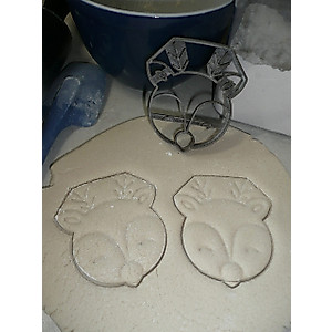 WOODLAND CREATURE FOREST ANIMAL FACES BABY SHOWER SET OF 4 COOKIE CUTTERS MADE IN USA PR1590