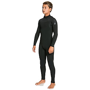 Quiksilver Boys 4/3 Sessions Back Zip Wetsuit - Black | 8