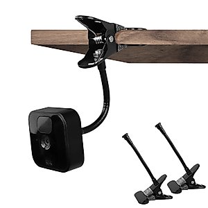 Adjustable Mount for Blink Outdoor 4, Blink XT2, Blink XT and Blink Mini Camera,Heavy Duty Gooseneck Clamp Mount for Mounting Blink Camera Without Drilling(Black, 2 Pack)