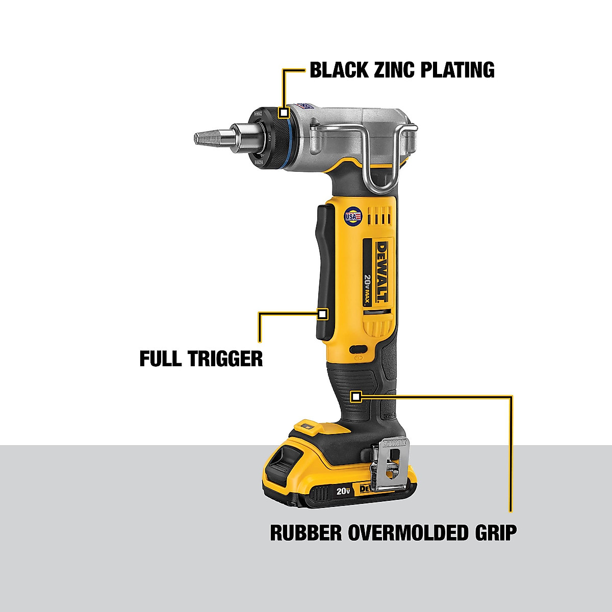 DEWALT 20V MAX* PEX Expander Tool Kit, 1-Inch (DCE400D2)