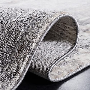 Safavieh Vogue Collection Area Rug - 9' x 12', Grey & Ivory, Modern Abstract Design, Non-Shedding & Easy Care, Ideal for High Traffic Areas in Living Room, Bedroom (VGE152F)