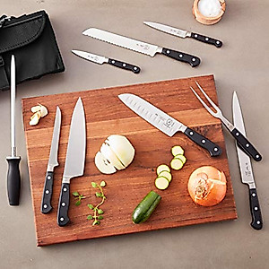 Mercer Culinary 10-Piece Forged Renaissance Knife Set,Black