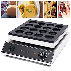 DYRABREST Commercial Electric Red Bean Cake Baker, Nonstick Waffle Maker Machine, 110V Stainless Steel Waffle Iron Maker, with Temperature and Time Control for Restaurant, Cafe Tea Shop, Snack Bar