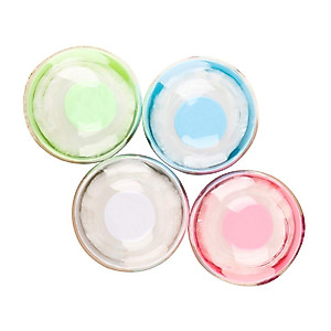 LEORX 4pcs Baby Powder Puff Case Talcum Powder Puff Container Box for Baby Infant Newborn