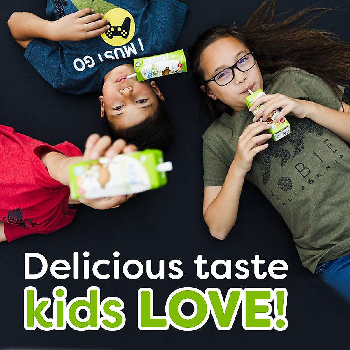 Orgain Organic Kids Protein Nutritional Shake, Chocolate - Great for Breakfast & Snacks, 21 Vitamins & Minerals, 10 Fruits & Vegetables, Gluten Free, Soy Free, 8.25 oz, 12 Count (Packaging May Vary)