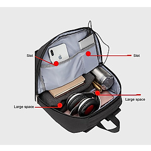 Custom Backpack for Men Women Personalized Back Pack for Teen (Black)