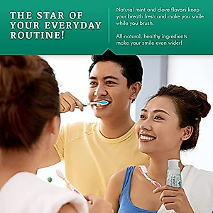 Sprinjene Natural SLS Free Toothpaste with Fluoride for Cavity Protection, Gum Health, Fresh Breath & Helps Dry Mouth for Adults Toxic Free, Preservative Free with Black Seed Oil & Zinc (2 Pack)