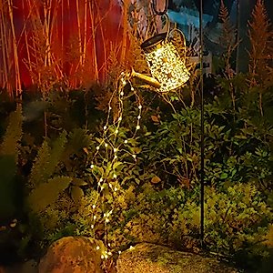 POPKER Solar Outdoor Lights - Decorative Watering Can Lights - Waterproof LED String - Decoration for Garden, Pathway, Yard, Patio, Porch - Gardening Gifts