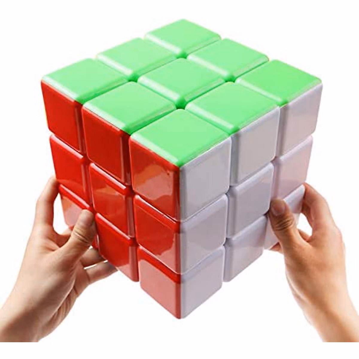 ZY-Wisdom Super Cube 3x3x3 Big Cube Stickerless Speed Cube 18cm Large Cube Puzzle Magic Cube Toy