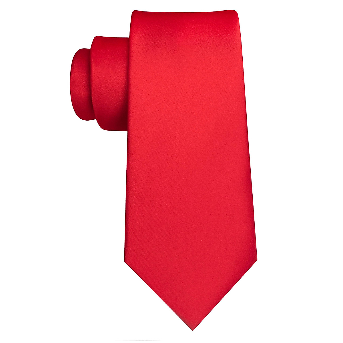 JEMYGINS Red Tie Silk Necktie for Men Business and Wedding