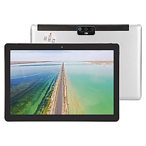 Pomya Tablet, 10.1 Inch 1280x800 IPS LCD Tablet for 9.0, 4G LTE Network Calling Tablet, 4GB RAM 64GB ROM Dual SIM Dual Standby Tablet for Game, Work