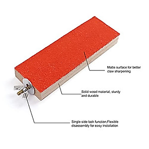 Xuezoioy Bird Perches for Cage, Portable Parrot Stand Toy Pack of 4 Bird Perch Stand Platform Paw Grinding Stick Cage Accessories Exercise Toys for Budgies,Parakeet,Hamster(Random Color)