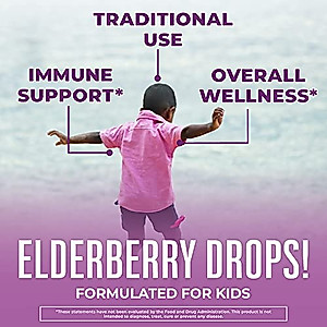 MaryRuth Organics Cocomelon Kids Elderberry Syrup, USDA Organic Elderberry, Sugar Free Kids Immune Support Supplement for Ages 4-13 Years, Clean Label Project Verified®, Vegan, Gluten Free, 1 Fl Oz