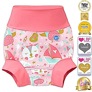 Splash About Happy Nappy Reusable Swim Diaper, Owl & The Pussycat, 6-12 Months