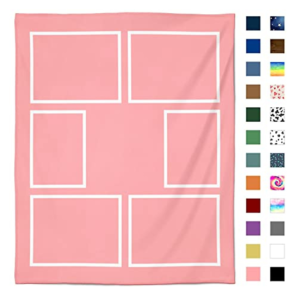 Easycosy Gifts for Mom Custom Blanket with Photo Personalized Picture Collage Throw Blanket Customized Mothers Day Birthday Gifts from Daughter 30"x40"