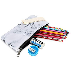 Bluboon Teen Girls School Backpack Kids Bookbag Set with Lunch Box Pencil Case Travel Laptop Backpack Casual Daypacks (Marble 1)