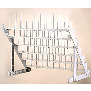 Embroidex Free Standing with Legs & Wall Mountable 60 Spool Thread & Cone Stand/Rack for Sewing & Embroidery Machine