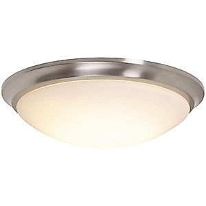 Hampton Bay 13" Brushed Nickel LED Flushmount - Model #HGV3011L-2/BN