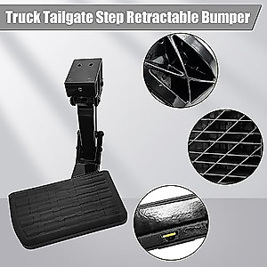 75309-01A Bed Step Compatible with Toyota Tundra 2014 2015 2016 2017 2018 2019 2020 2021 Bedstep Retractable Bumper Truck Tailgate Step Replace 75309-01A