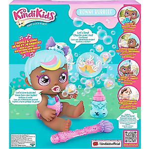 Kindi Kids Electronic 6.5" Doll and 2 Accessories - Bonni Bubbles Bubble 'N' Sing