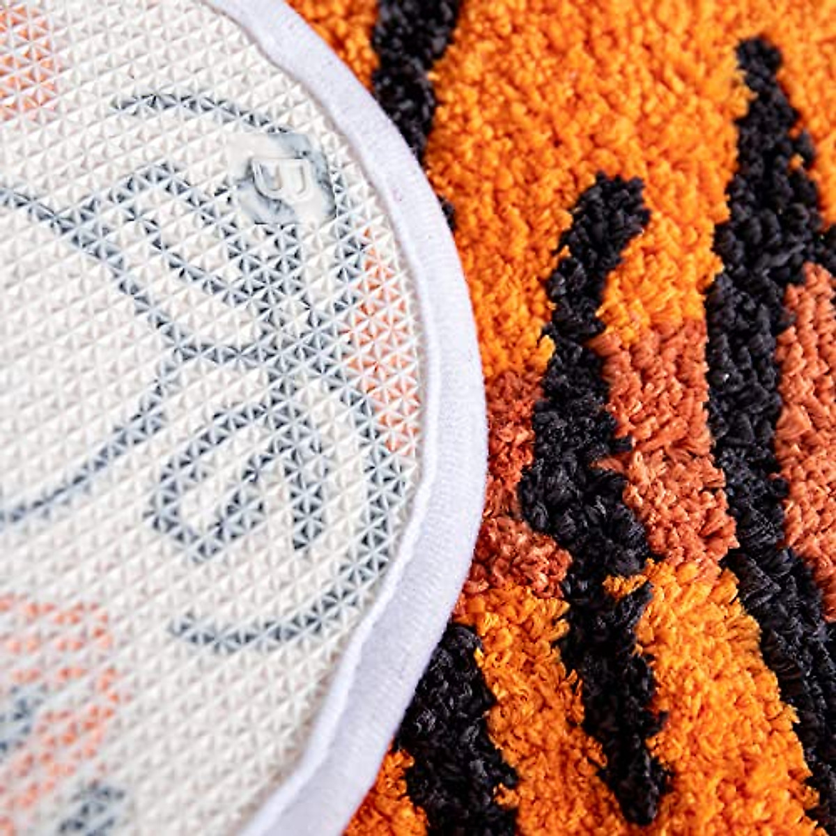 Personalized Tiger Print Rug,Cute Faux Tiger Rug Plush Non-Slip Small Area Rugs for Home Decor Fluffy Animal Print Rug Carpet Door Mat for Living Room Bedroom Playmat 26x39in Orange