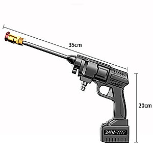 Cordless High Pressure Washer, 48V 30Bar Portable Electric Washer with Adjustable Nozzle, Built-in Battery Powered Electric Cleaner, Suitable for Washing Cars, Fences, Gardens