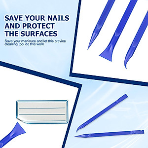 18 PCS Plastic Scraper Tool, Non-scratch Plastic Scraper Multi-Purpose Crevice Cleaning Tool Car Detailing Supplies Scraper for Cleaning Pen-Shaped Scraper for Removing Labels,Stickers,Paint,Food,Dirt